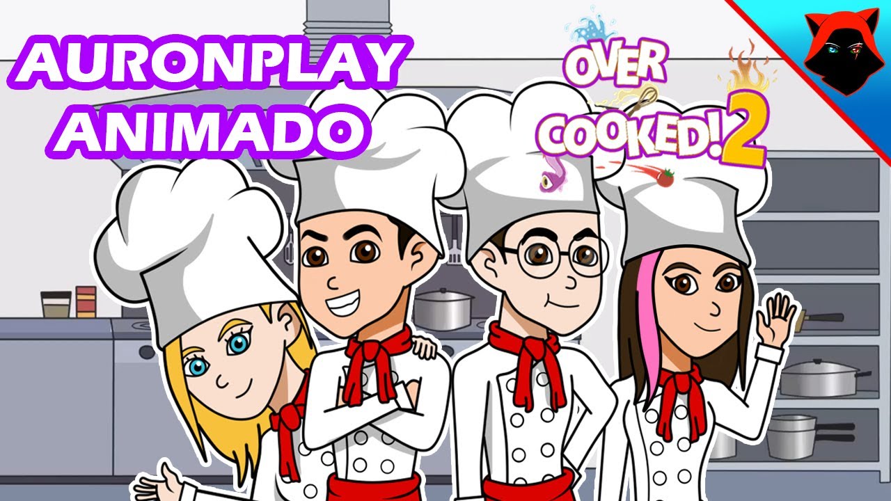 Auronplay Overcooked Animado con Juan Guarnizo/AriGameplays/ Biyin ...