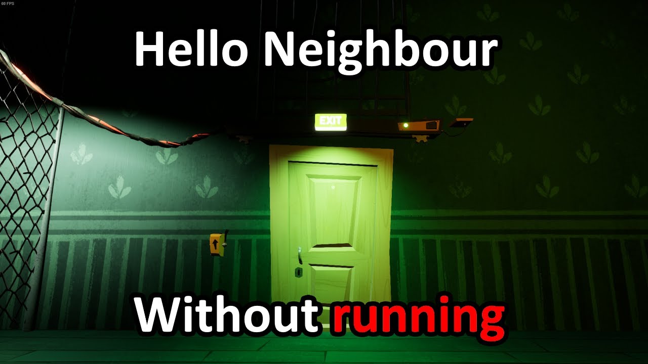 Can you beat Hello Neighbour without RUNNING? - YouTube