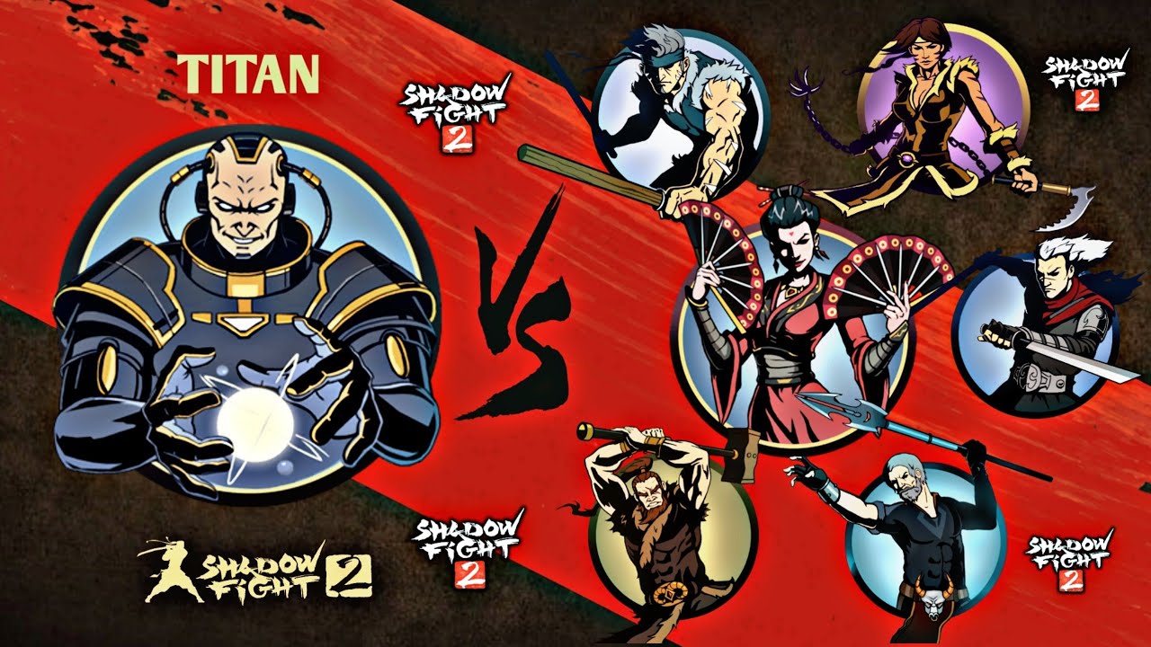 Shadow Fight 2 | Titan vs Widow and Bodyguards - YouTube