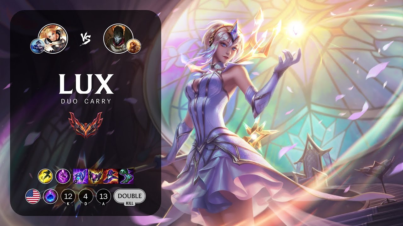 Lux Bot vs Jhin - NA Grandmaster Patch 12.23 - YouTube