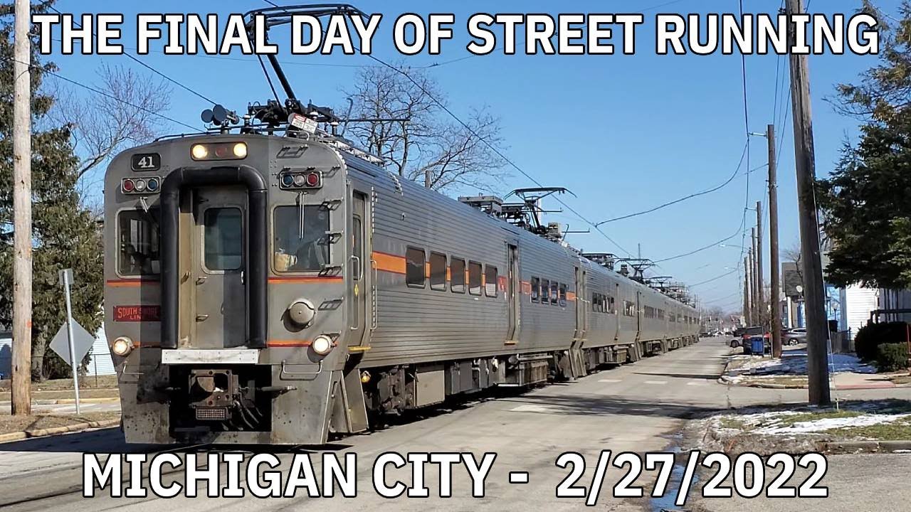 The End of Interurban Street Running - South Shore Line Michigan City ...