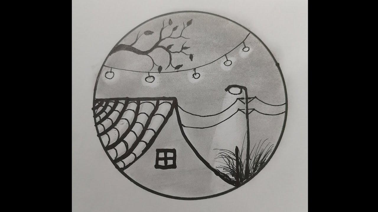 How To Draw A Ten in a Circle. Tent Drawing. Circle Drawing. Malia's ...