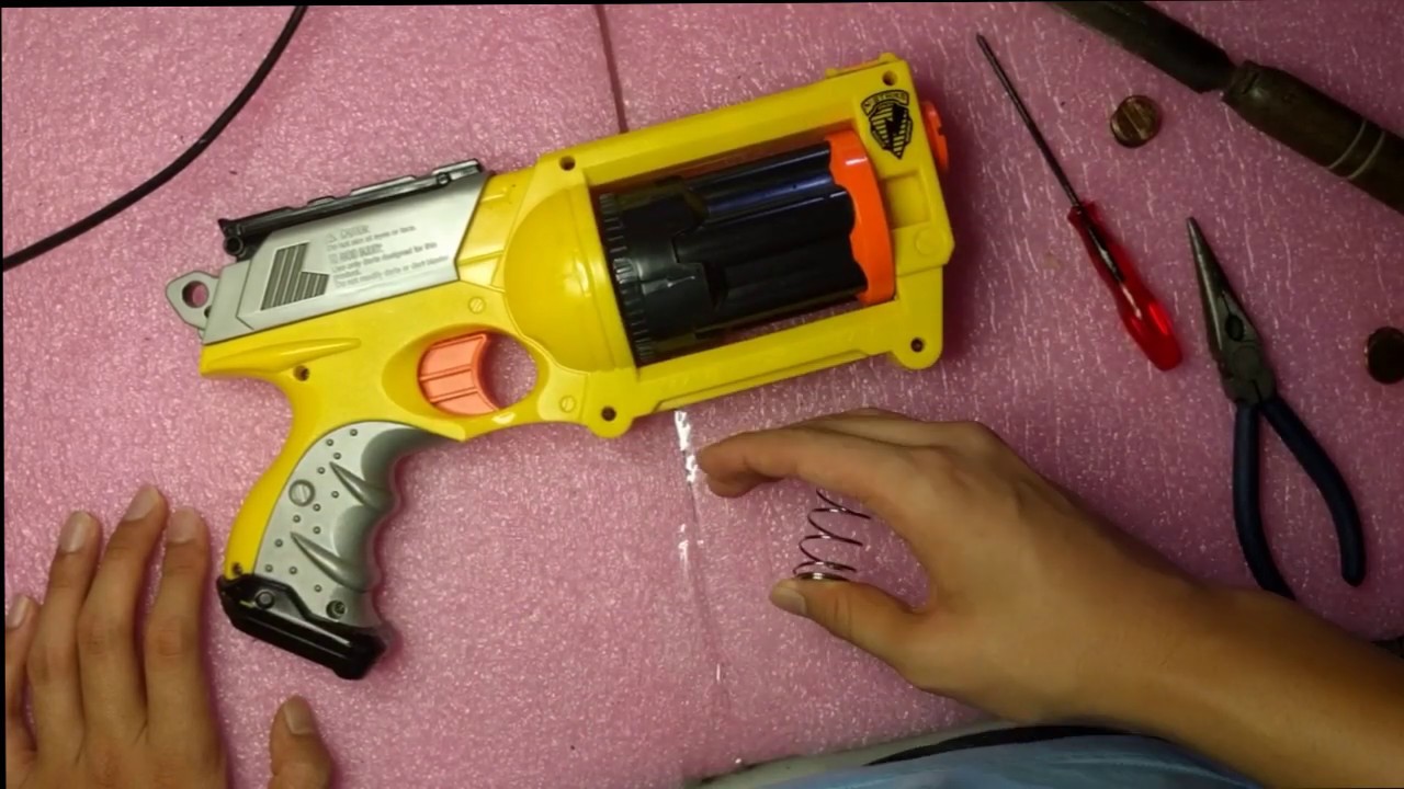 Nerf maverick mod (Penny Mod, Drop Barrel Clip) - YouTube