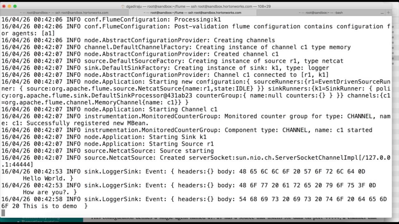 Hadoop Certification - HDPCD - configure a Flume memory channel with a ...