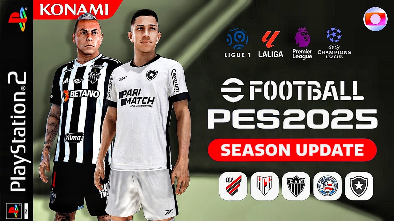 eFootball PES 2025 (PS2) ISO - download mediafıre 100% atualizado ...