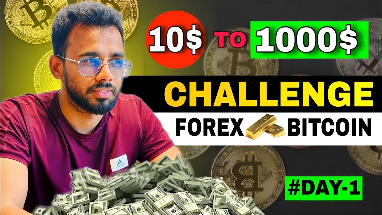 (DAY- 01) 10$ to 1000$ Trading Challenge | Forex Trading | Gold ...
