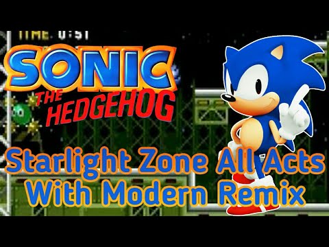 Sonic The Hedgehog (Genesis) - Starlight Zone All Acts With Modern ...