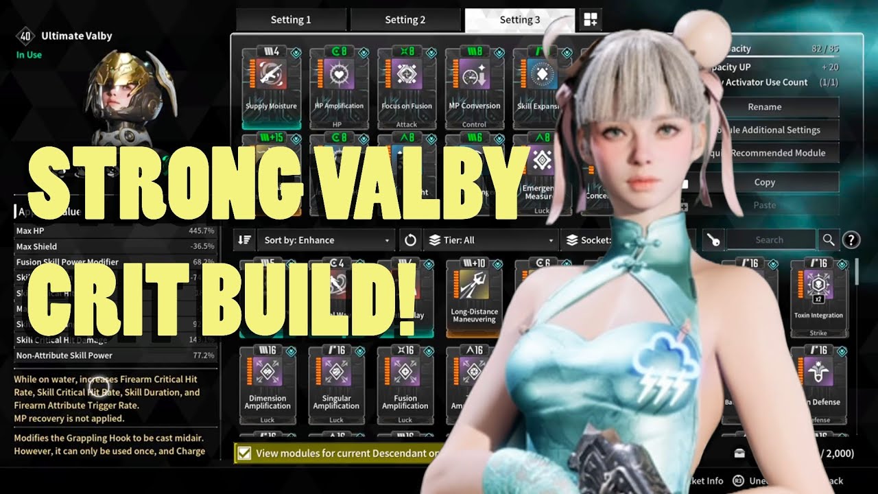 THIS CRIT VALBY BUILD WORKS FOR MOBBING & EROSION PERFECT! THE FIRST ...