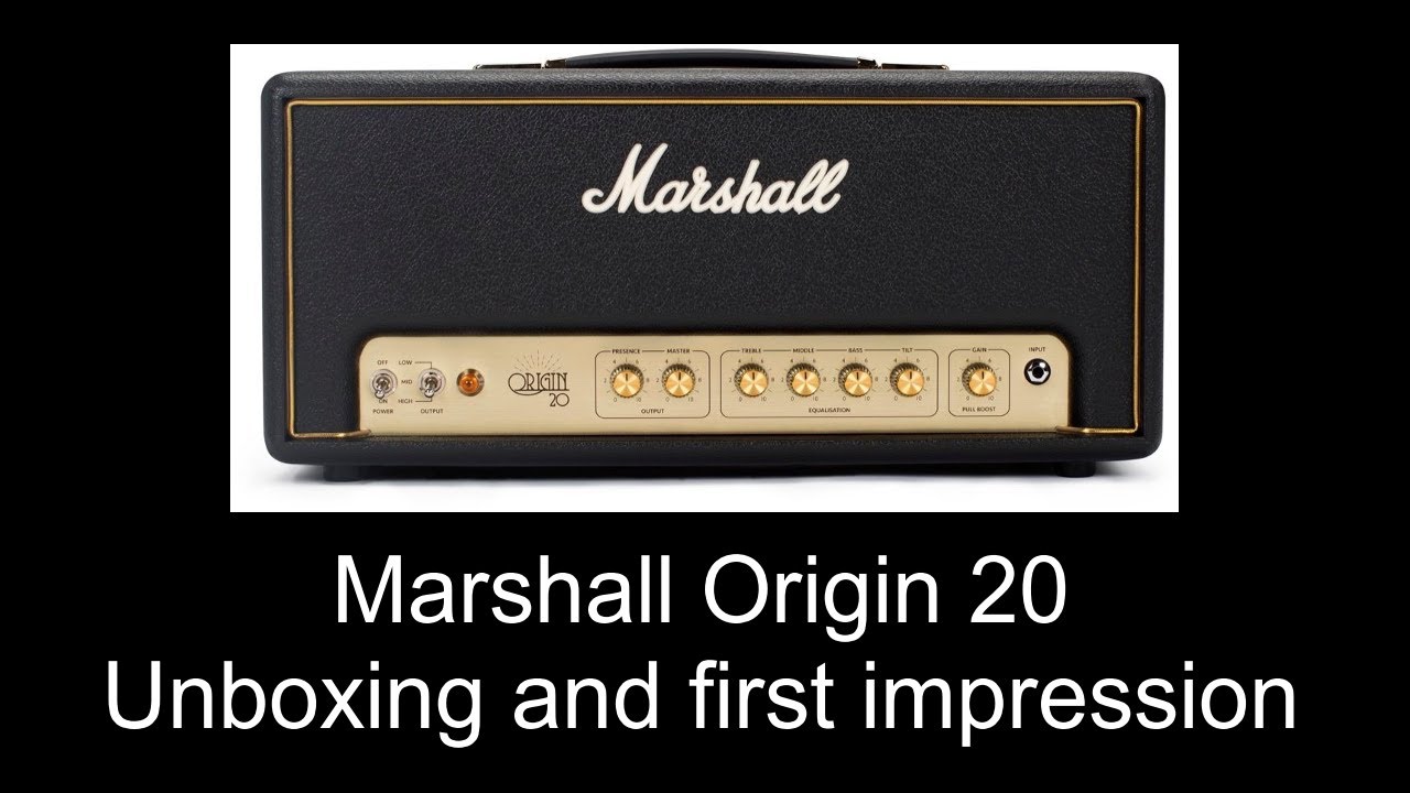 Marshall Origin 20 unboxing first impression - YouTube