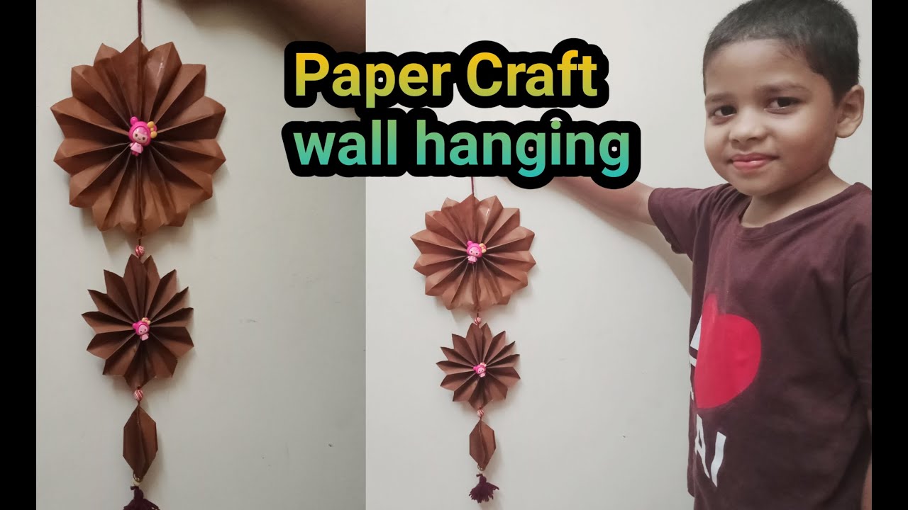 Paper craft/wall hanging/#mullapoo lovers - YouTube