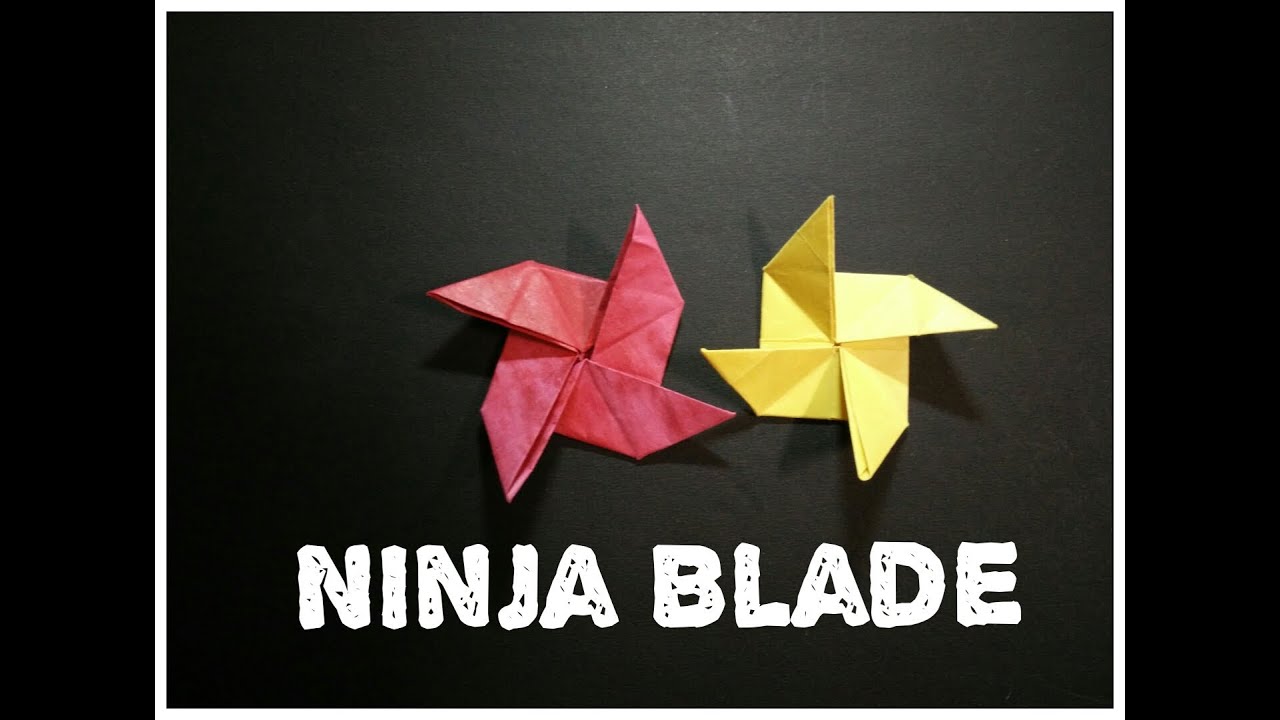 How To Make paper Ninja Blade - that come's back - Origami - YouTube