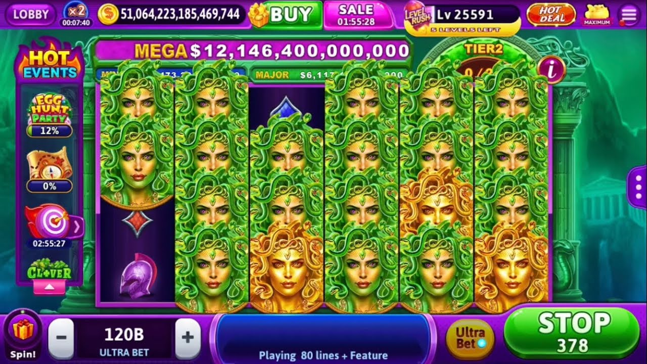 Experience the Gaze of Medusa Slot Game with x500 Ultra Bet spins - YouTube