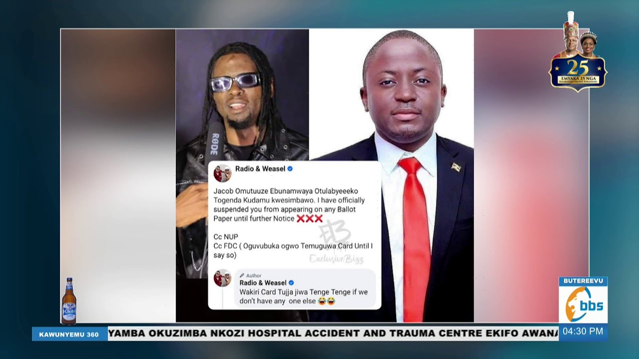 Dj Jacob ne Weasel olutalo lwabwe luwanvuye, Weasel agamba Jacob ...