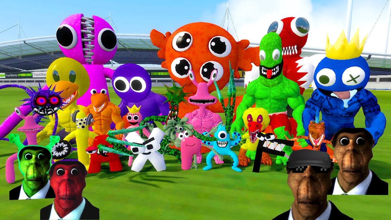 NEW ALL RAINBOW FRIENDS ROBLOX VS 3D SANIC CLONES MEMES VS OBUNGA VS ...