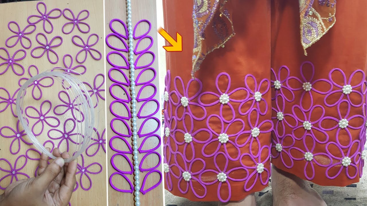 Fabric Dori Tricks Cutwork Style Flowers Embroidery-Simple Sewing ...