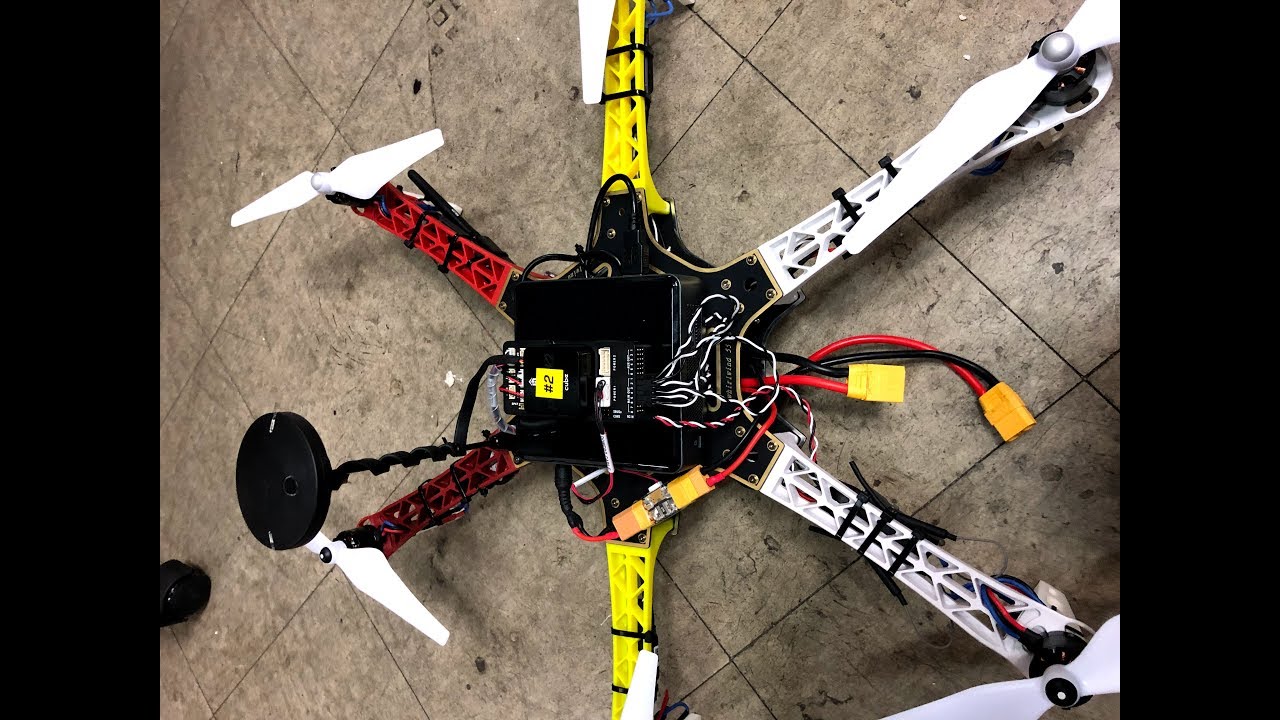 PX4 Hexa Drone with Companion Computer (Intel NUC) - YouTube
