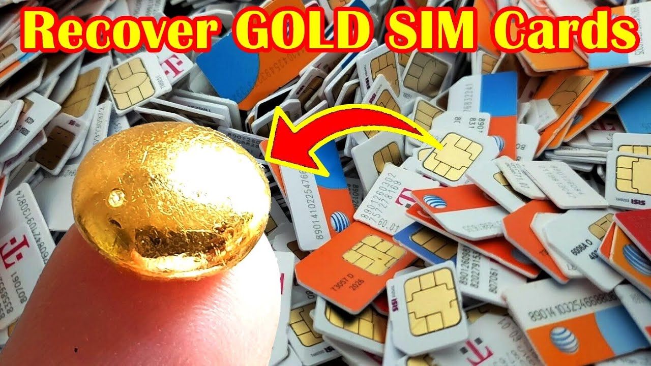 Recover gold from old SIM cards and cell phones! Learn the process of ...