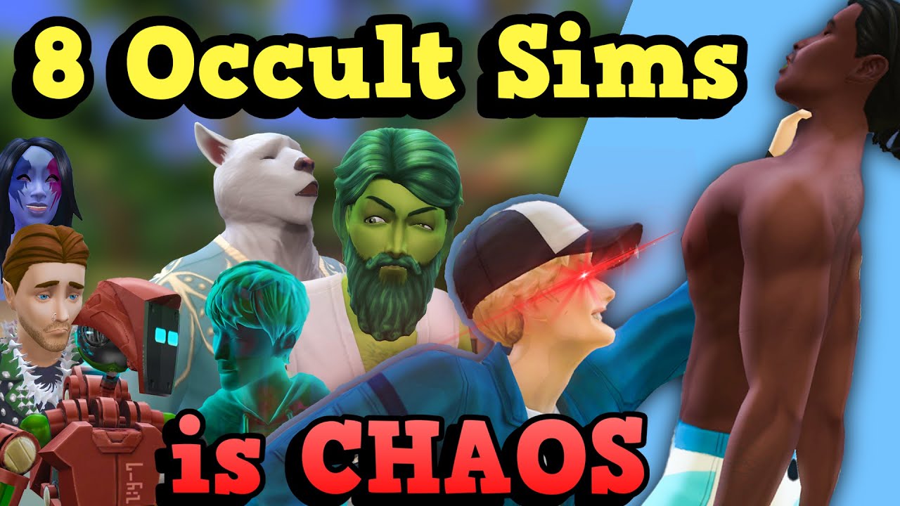Playing with EVERY Occult Sim In One House In The Sims 4 - YouTube
