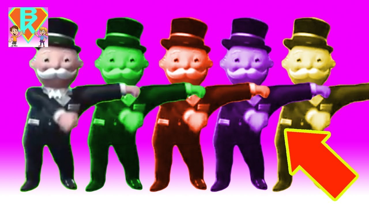 Learn Colors With Fortnite Floss Dance Monopoly Challenge - Learning ...