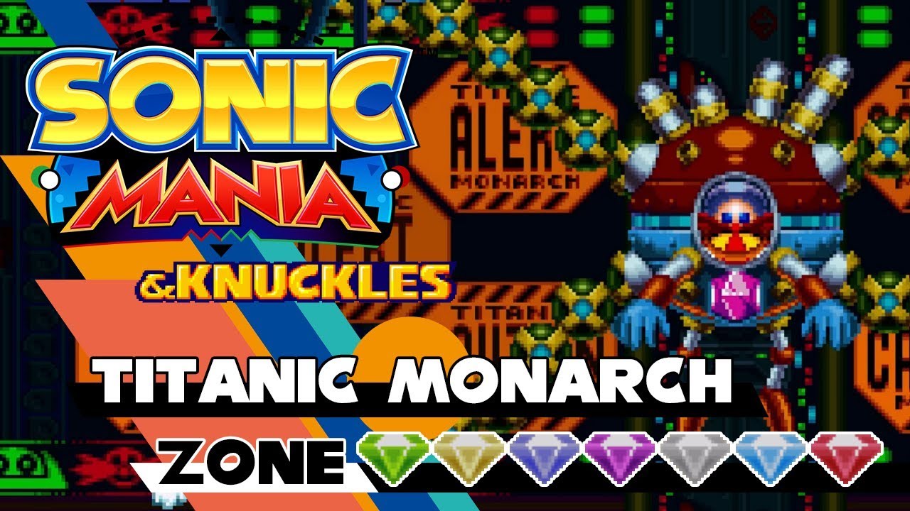 Sonic Mania - Sonic & Knuckles Playthrough - Titanic Monarch Zone - YouTube