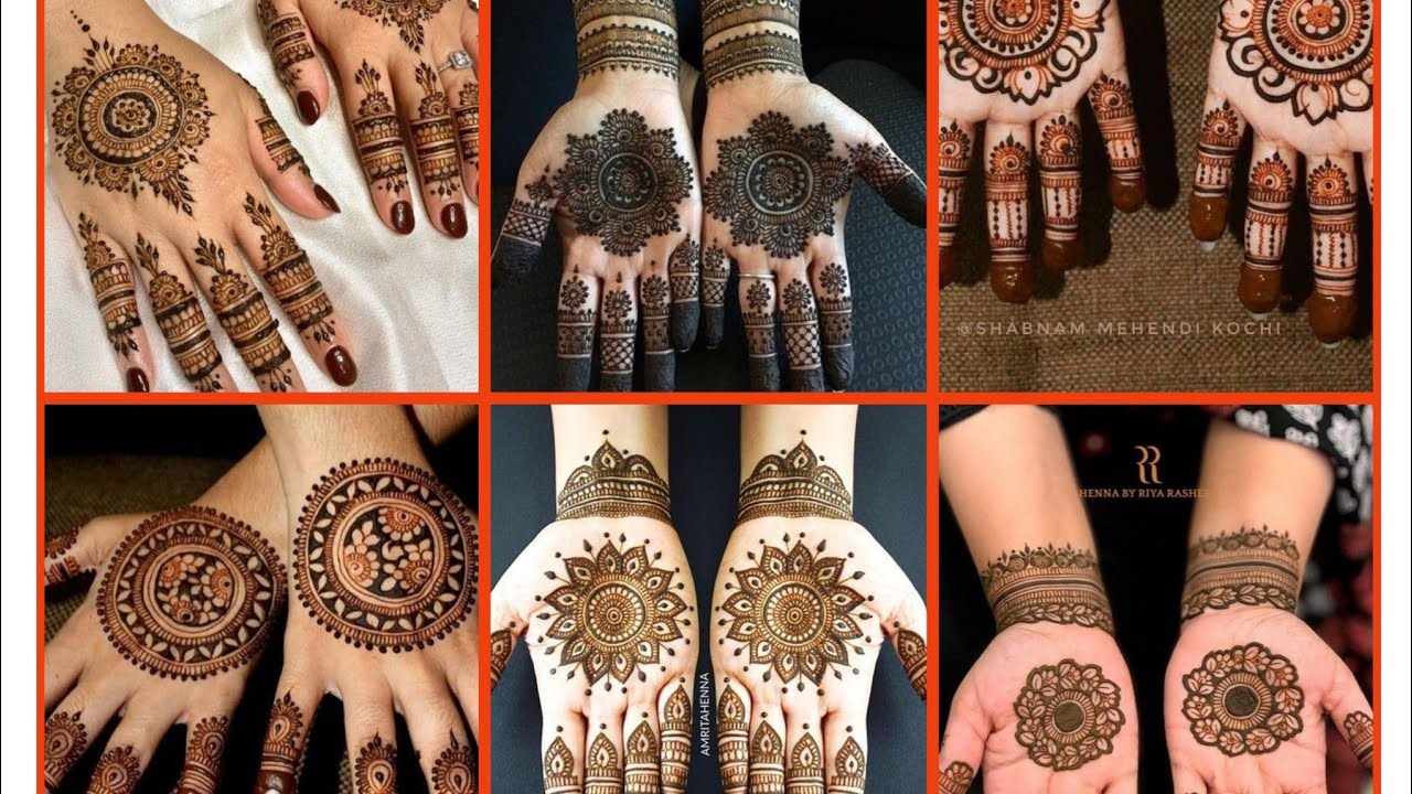 Beautiful and stunning New goll Tiki mehndi designs ideas - YouTube