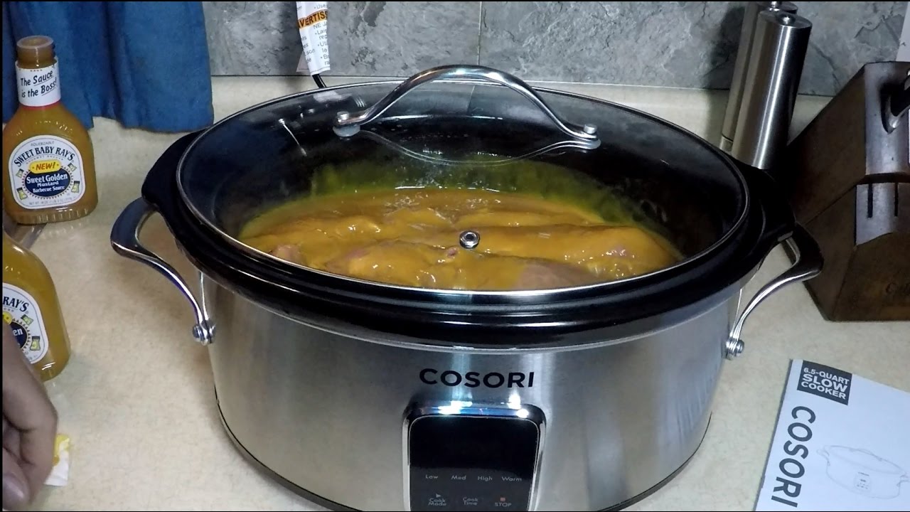 Honey Mustard Pulled Pork Cosori Slow Cooker - YouTube