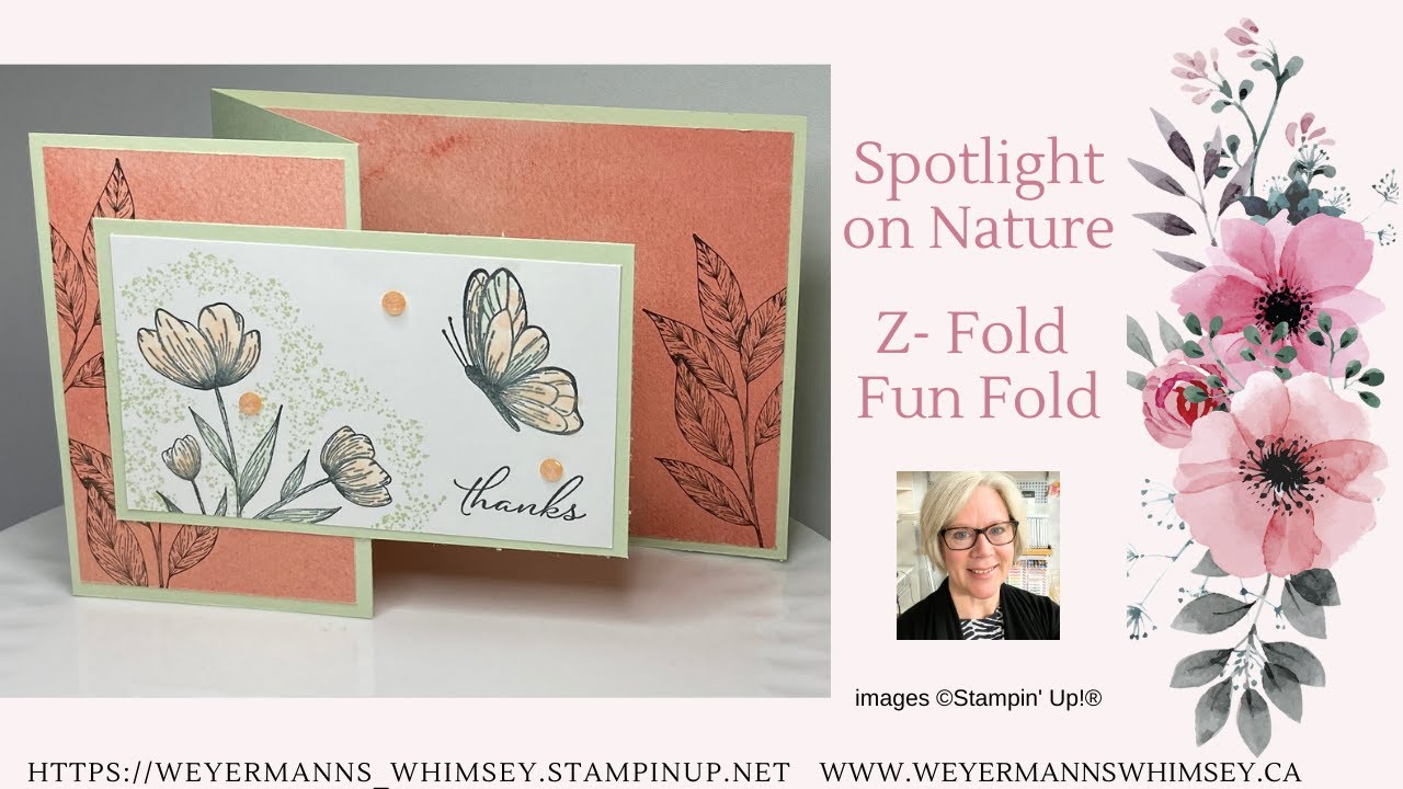 Spotlight on Nature card idea 2 of 4 Z-fold - YouTube