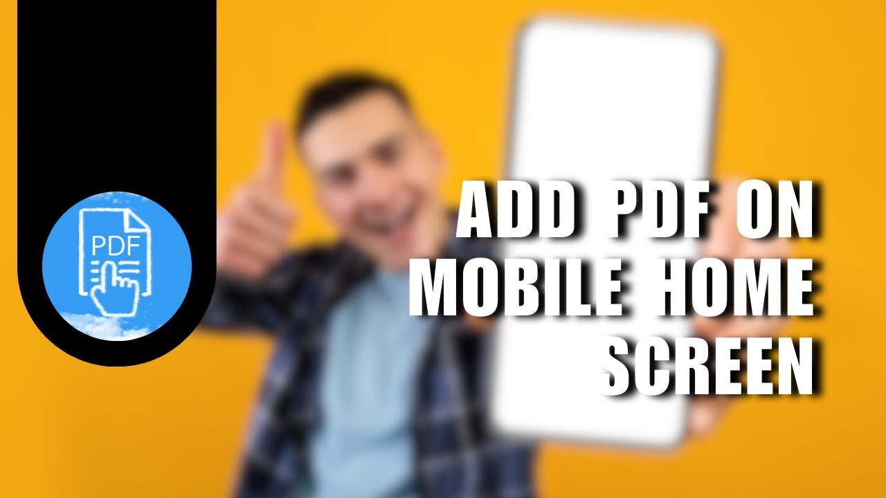 EFFORTLESS: How To Add PDF On Home Screen|How To Add PDF On Mobile Home ...