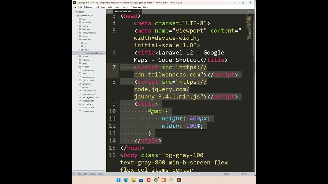 Laravel 12 - How to Integrate Google Maps in Laravel #shorts #shortvideo #laravel @CodeShotcut ...