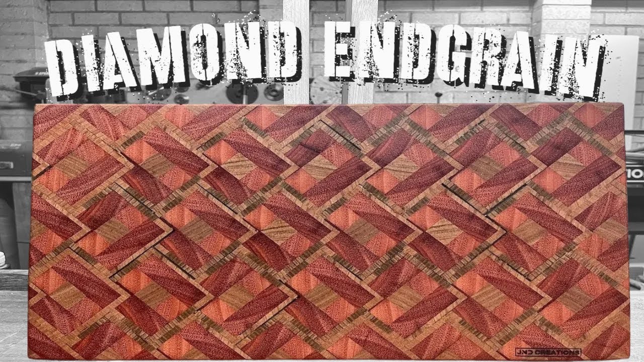 Making a Diamond Pattern End Grain Cutting Board - YouTube