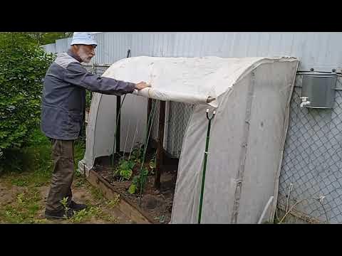 Как сделать аккуратный парник под огурцы! Быстро-дешево! Бомба-пушка ...
