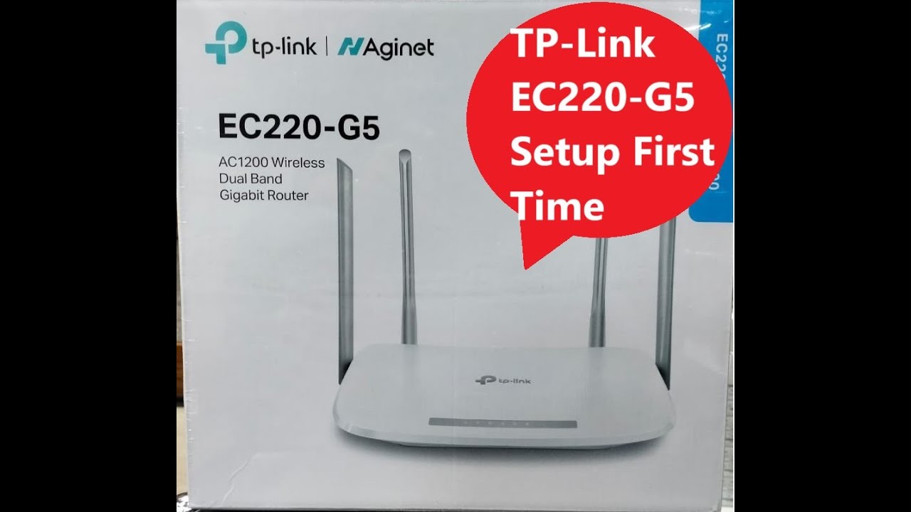 TP-Link EC220-G5 AC1200 Wireless Dual Band Gigabit Router Setup - YouTube
