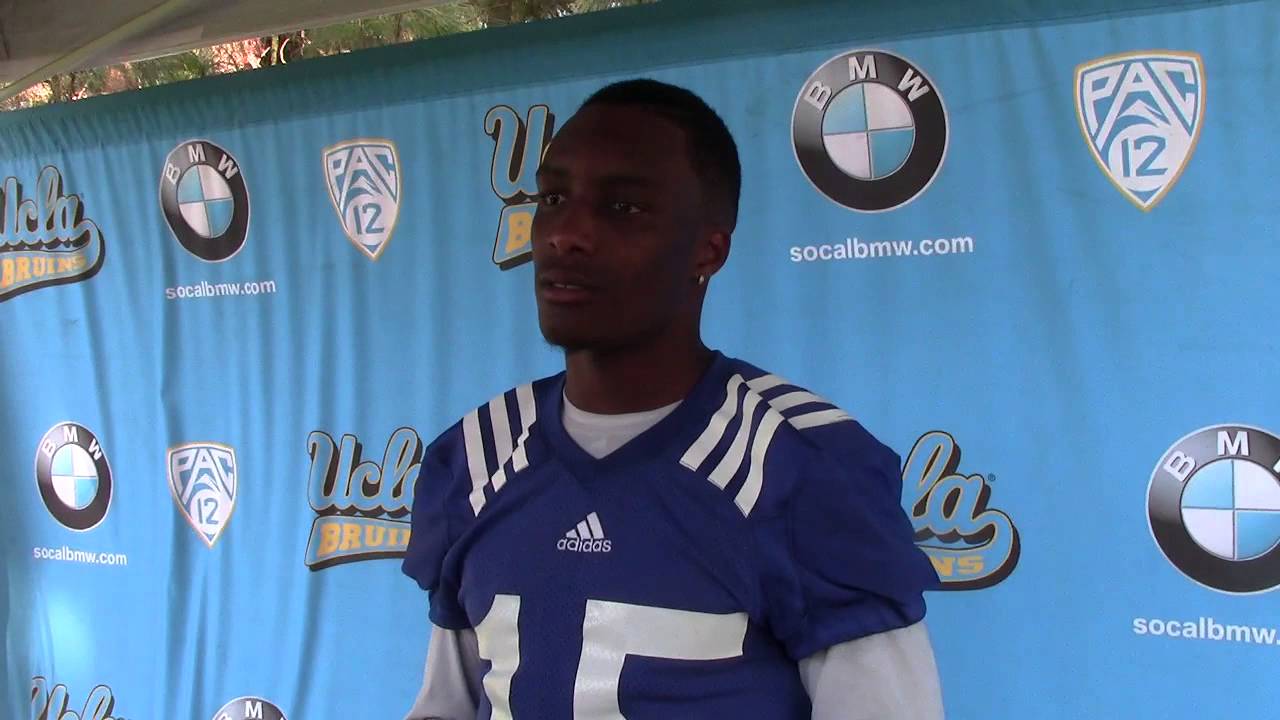 UCLA's Aaron Sharp more comfortable at receiver - YouTube