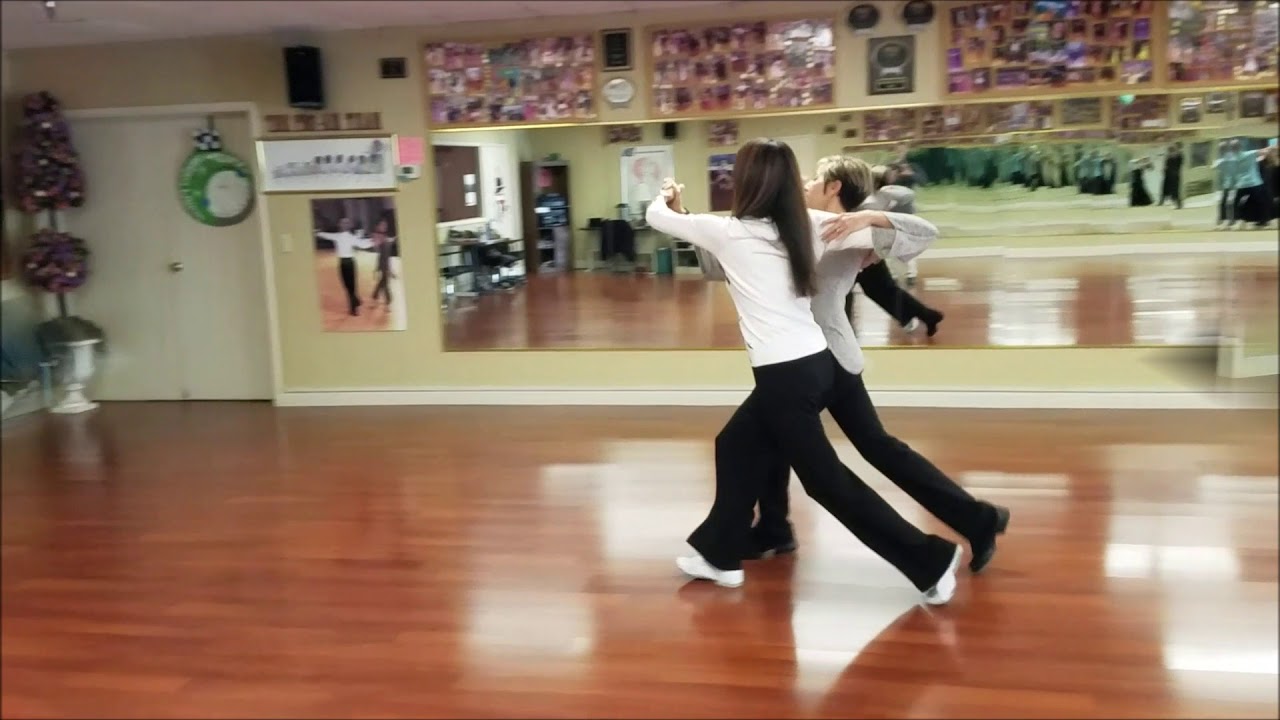 Waltz Spin Turn to Reverse Corte - YouTube