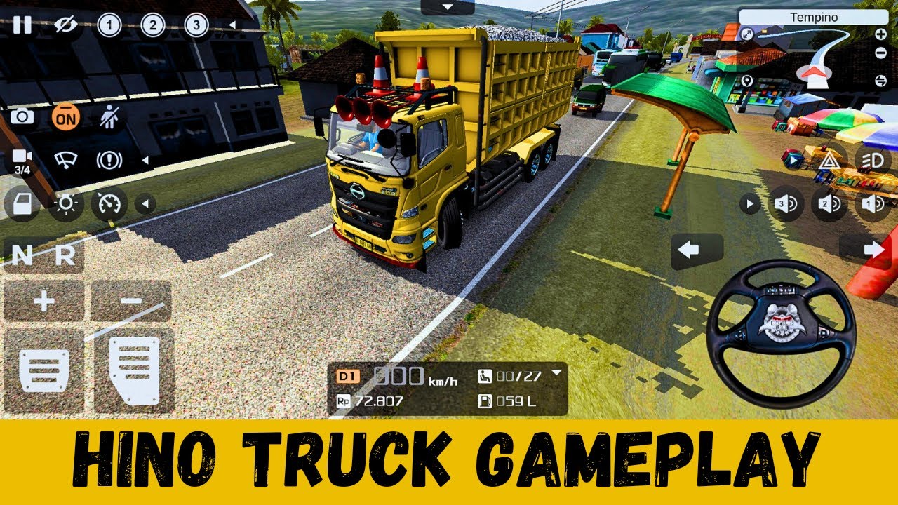 Bus simulator indonesia Hino 500 Dump special truck gameplay bussid ...