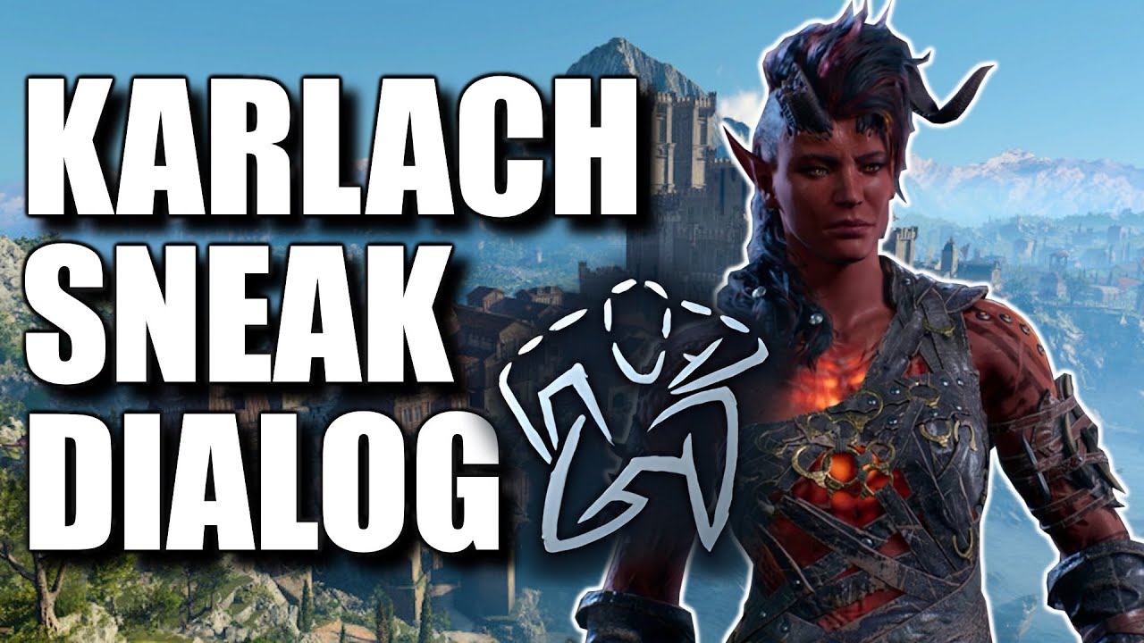 Karlach sneaking voice line - YouTube