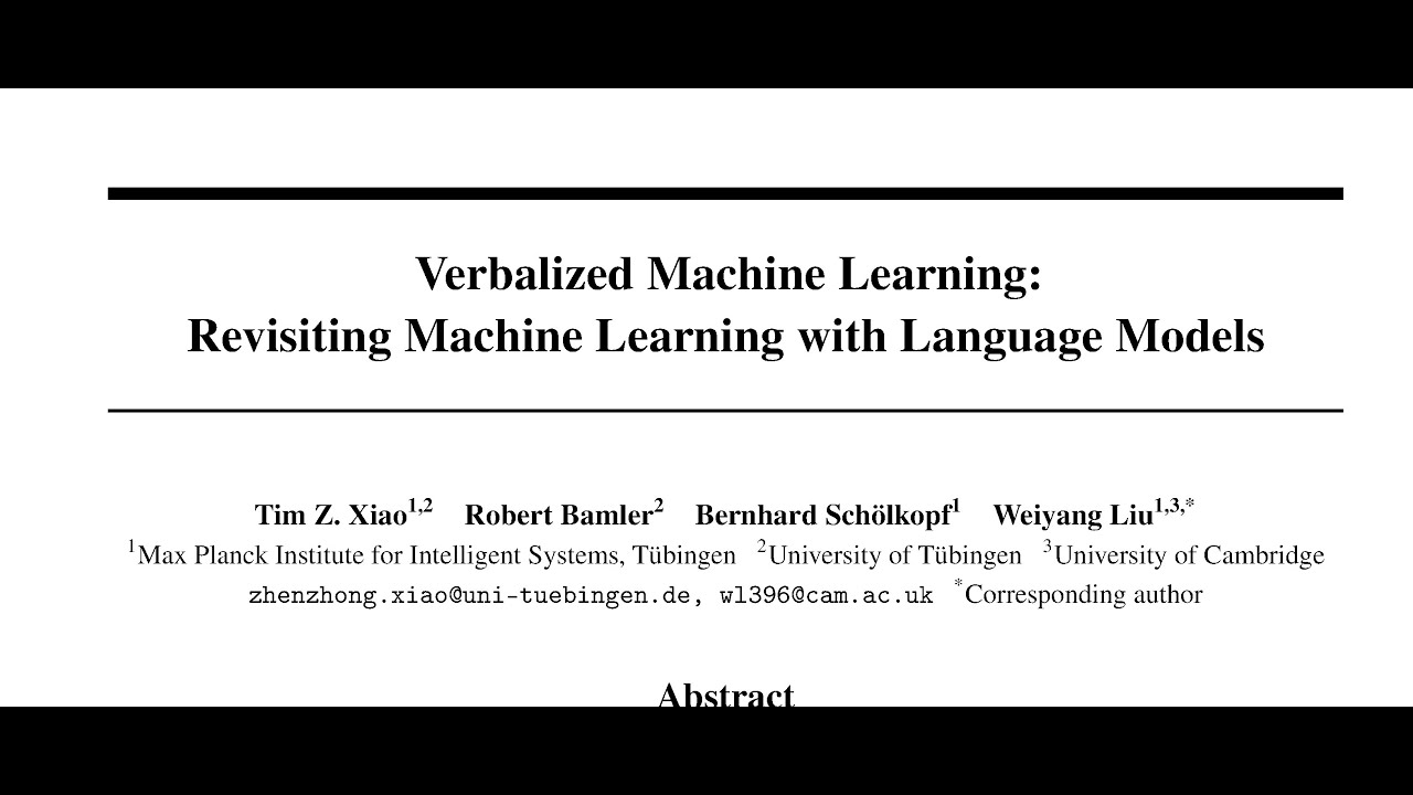 Verbalized Machine Learning: Revisiting Machine Learning with Language ...