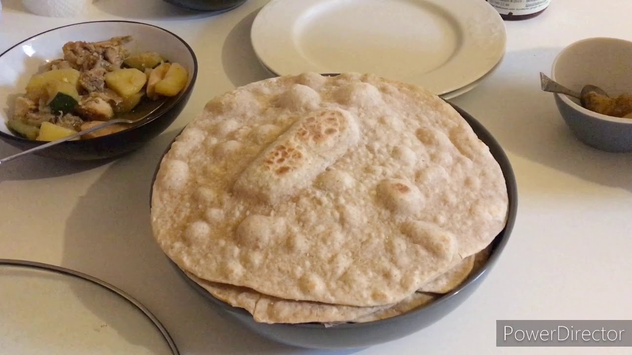 Sukha Roti.कुखुराको मासु भेजी तरकारी र नान सुख्खा रोटी - YouTube