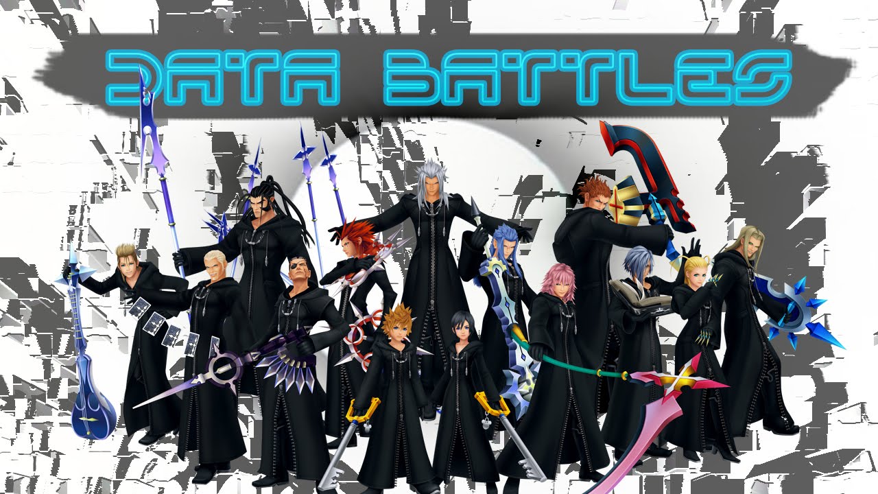 All Organization XIII Data Battles | [English-Proud] [Kingdom Hearts 2. ...