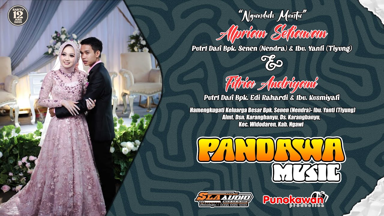 🔴Live Pernikahan ALPRIAN SETIAWAN & FITRI ANDRIYANI || SLA AUDIO ...