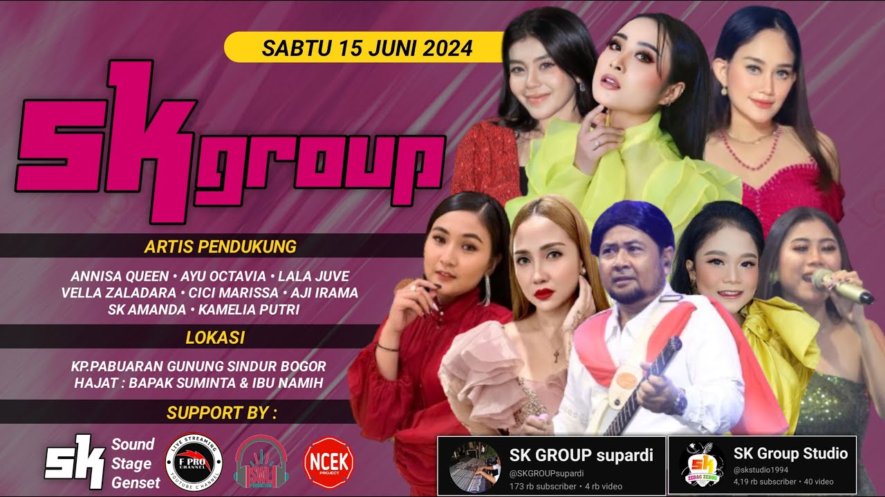 LIVE SK GROUP ( SIANG ) - HAJAT BPK.SUMINTA & IBU NAMIH (GUNUNG SINDUR) | SK STUDIO - YouTube