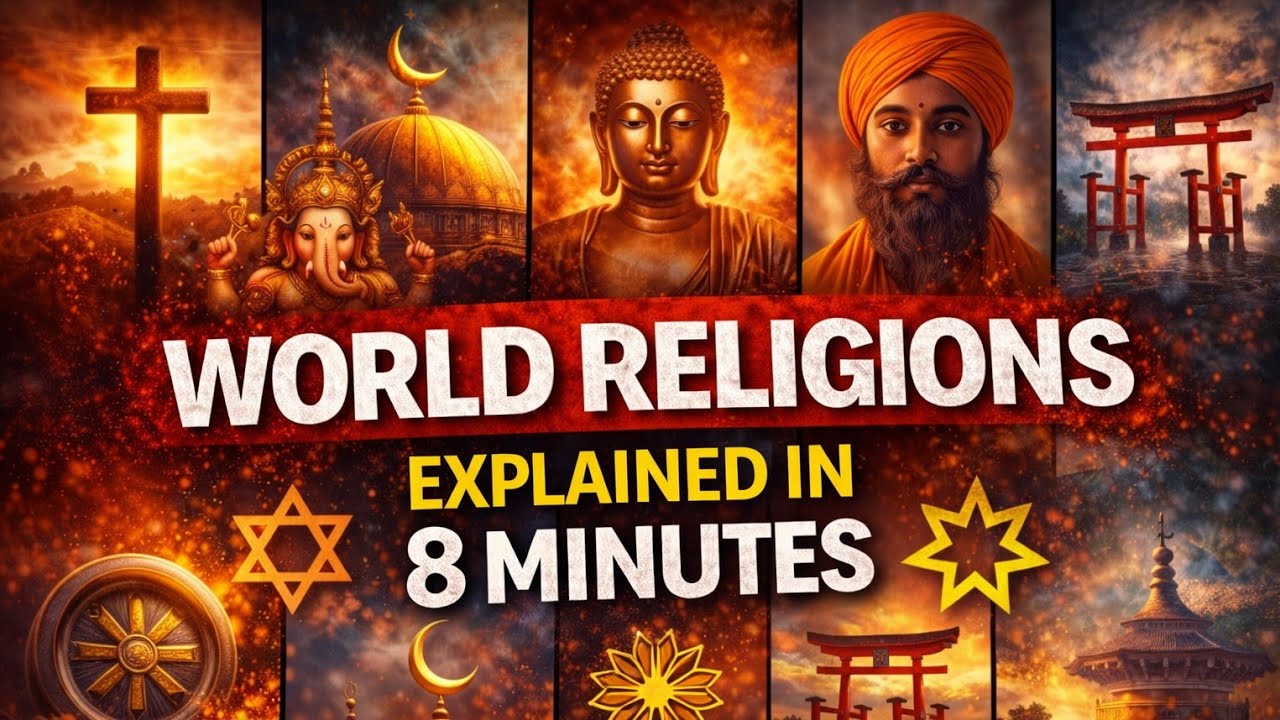 World Religions Explained in 8 Minutes | A Simple Global Overview - YouTube