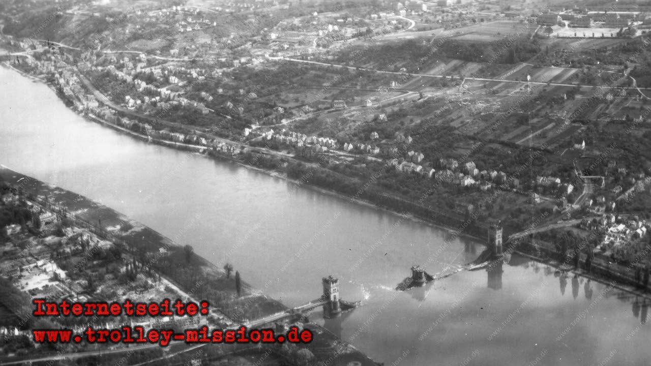 Koblenz 1945 nach dem Weltkrieg: Luftaufnahmen und Luftbilder sowie ...