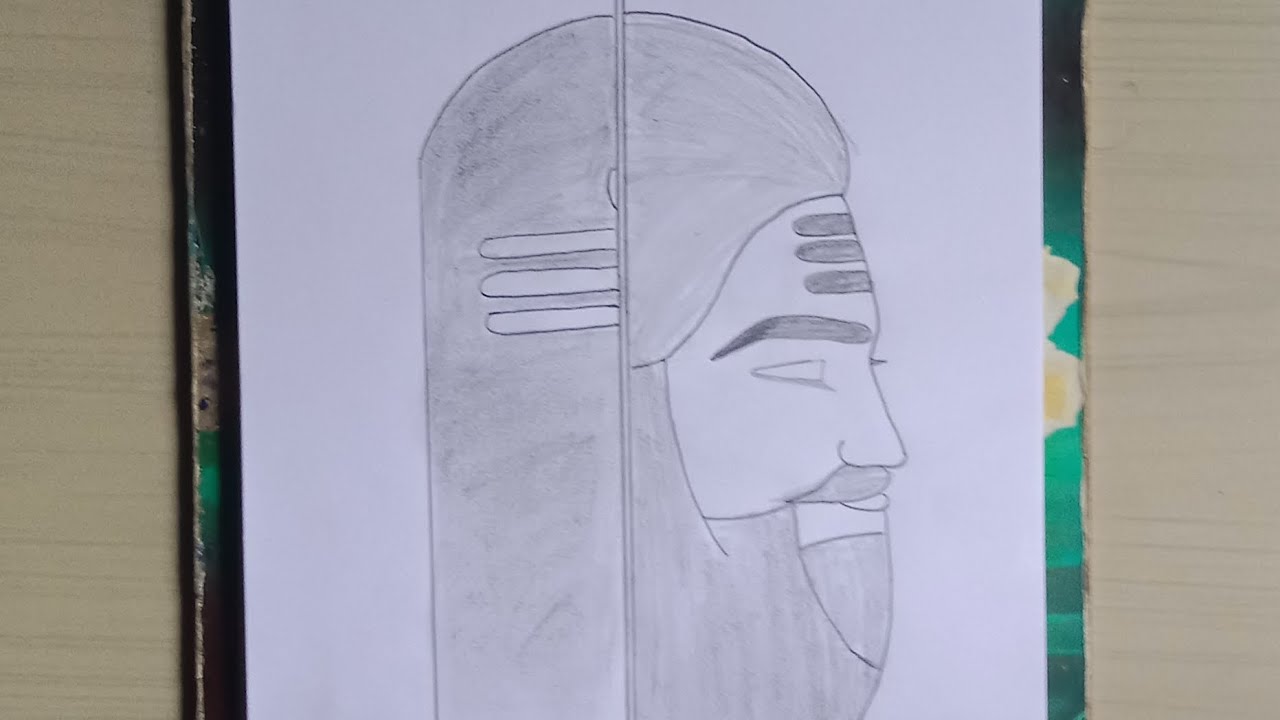 how to draw Siva lingam with lord Sivan drawing | | lord Sivan drawing ...