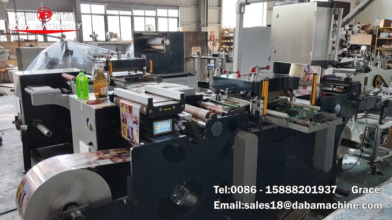 High speed flatbed die cutting machine with Rotary sheeting - YouTube