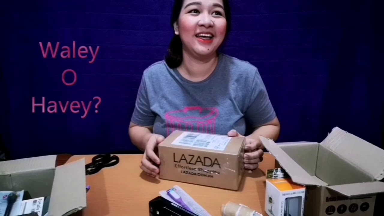 Unboxing (Lazada) HAVEY O WALEY?! Scam ba to? - YouTube