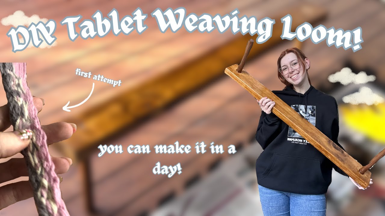 DIY Tablet Weaving Loom - YouTube