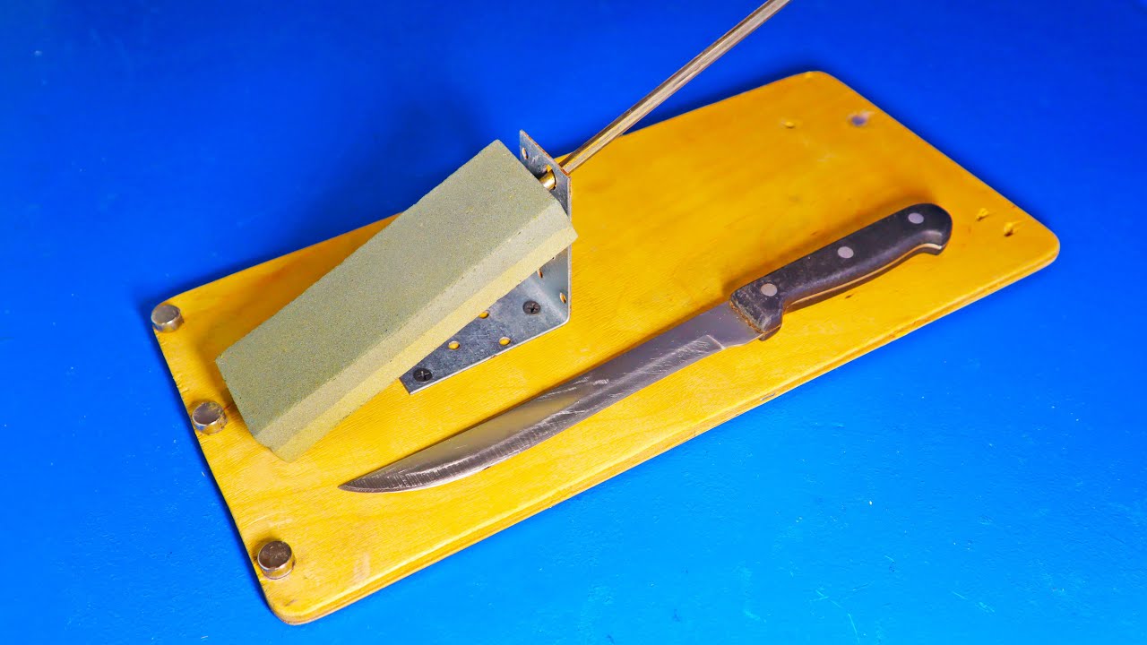 A knife like a razor in 5 minutes. Make this sharpening device - YouTube
