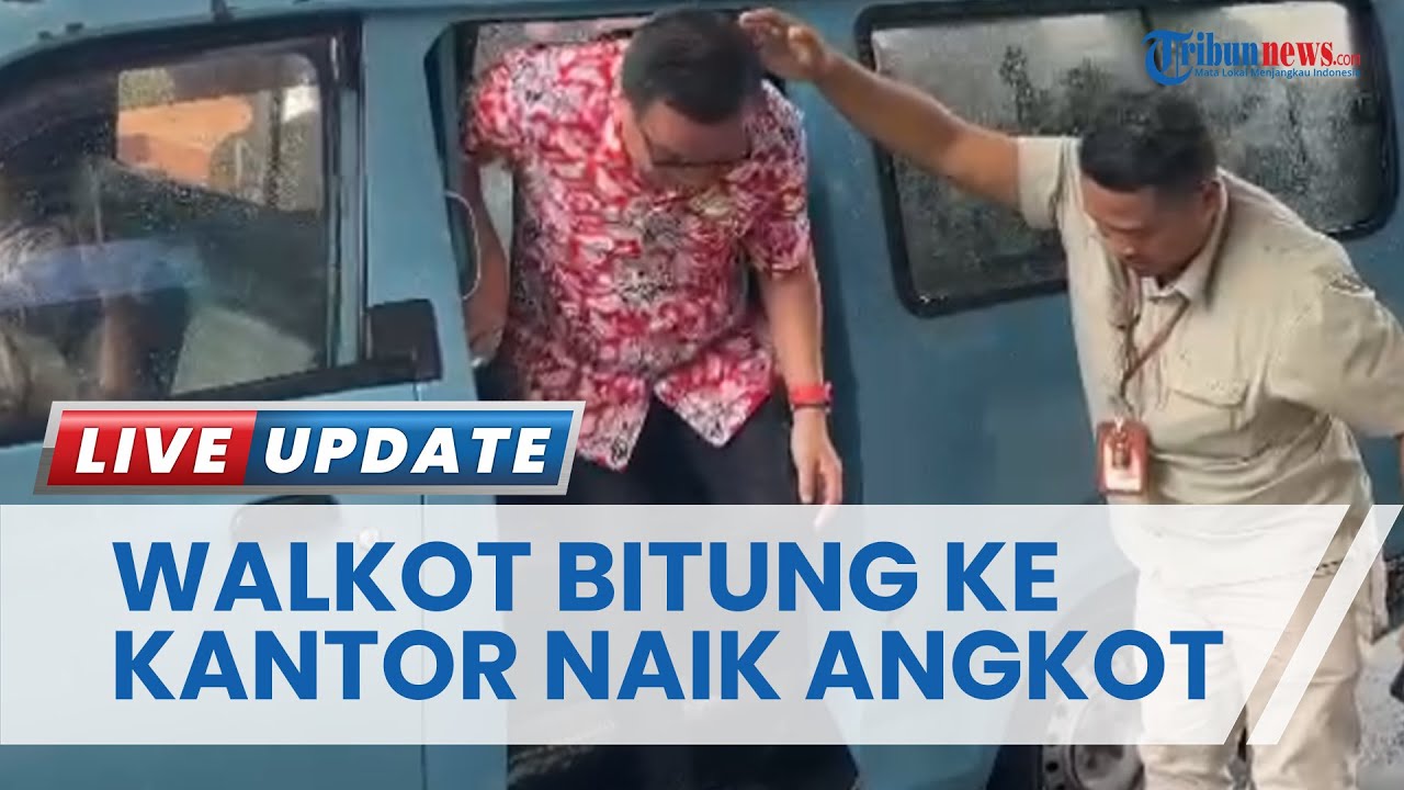Momen Wali Kota Bitung Pulang hingga Berangkat ke Kantor Naik Angkutan ...