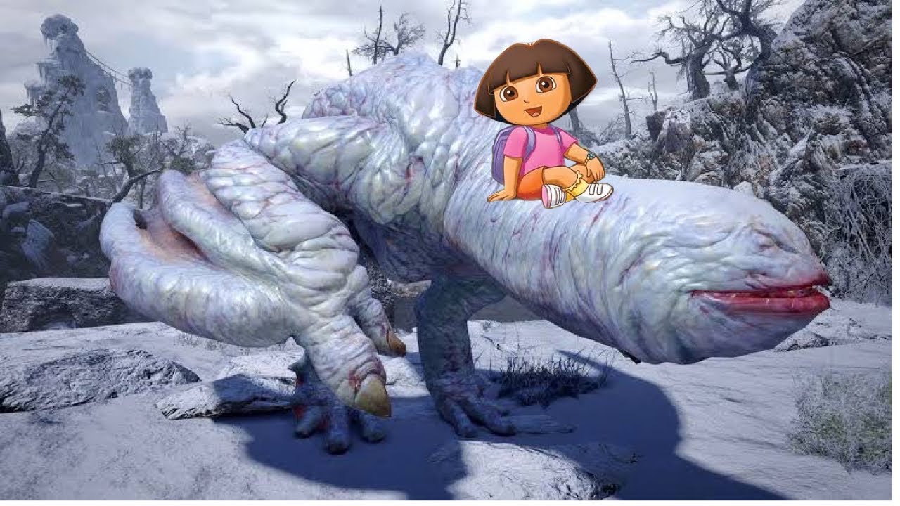 Latina montada en polla gigante! Monster hunter rise, esa cosa si ...